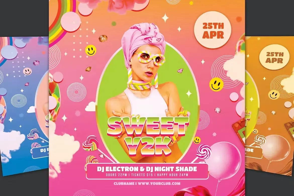 Sweet Y2K Flyer - Đồ Hoạ Vip