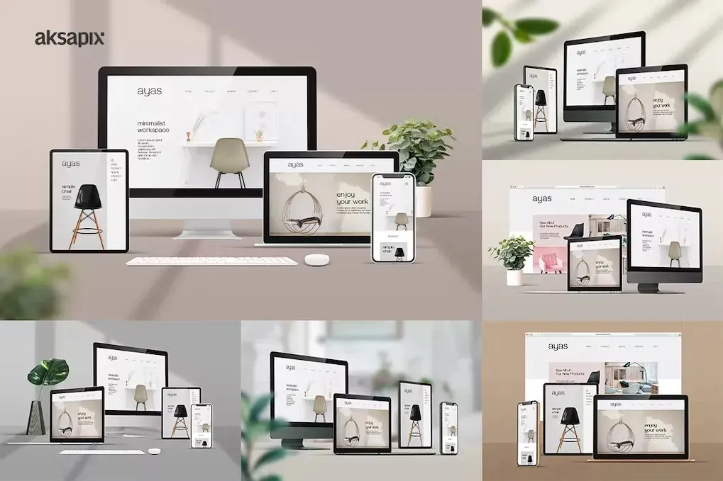 Responsive Screen Mockup - Đồ Hoạ Vip