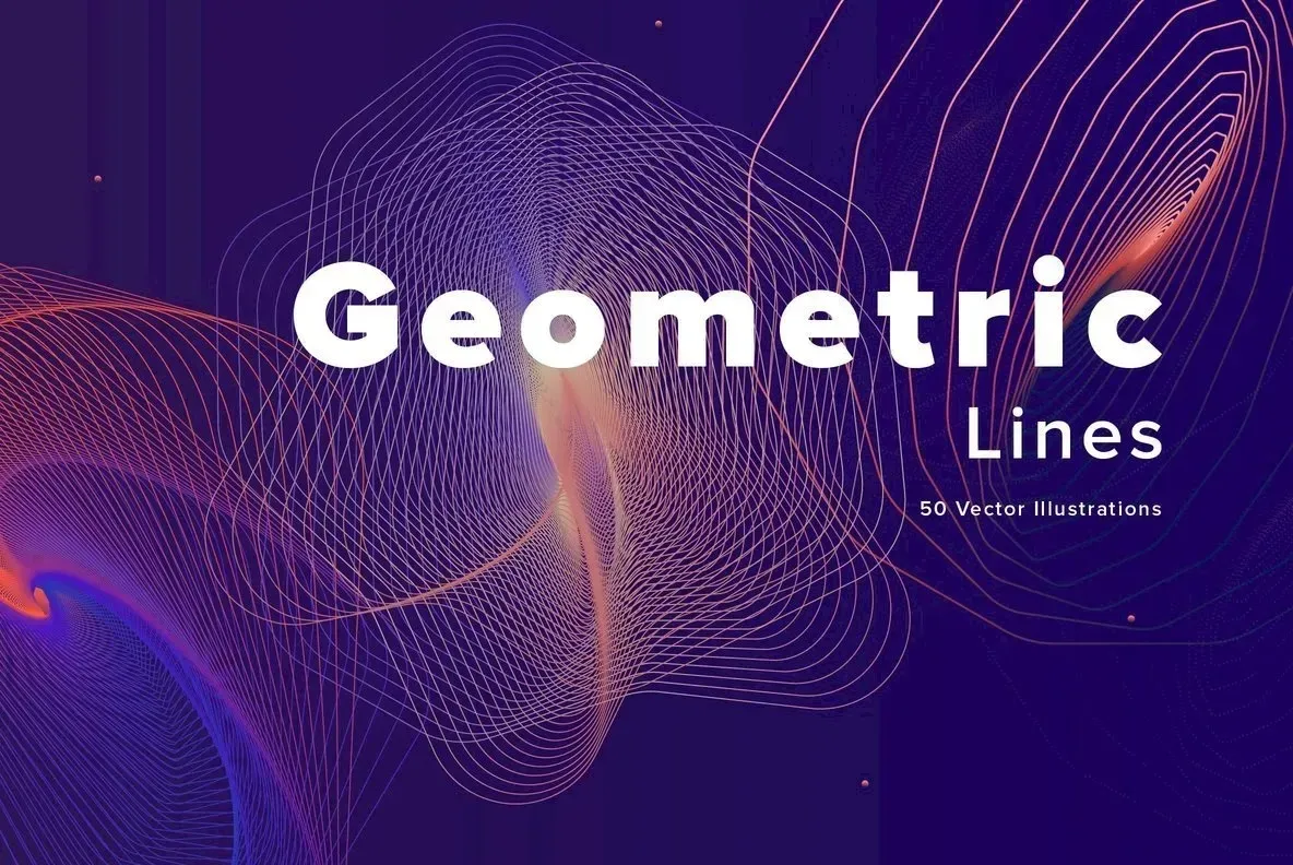 Geometric Lines Graphics - Đồ Hoạ Vip