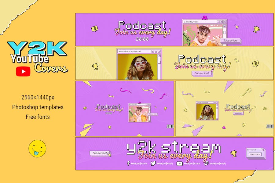 Y2K YouTube Cover Artworks - Đồ Hoạ Vip